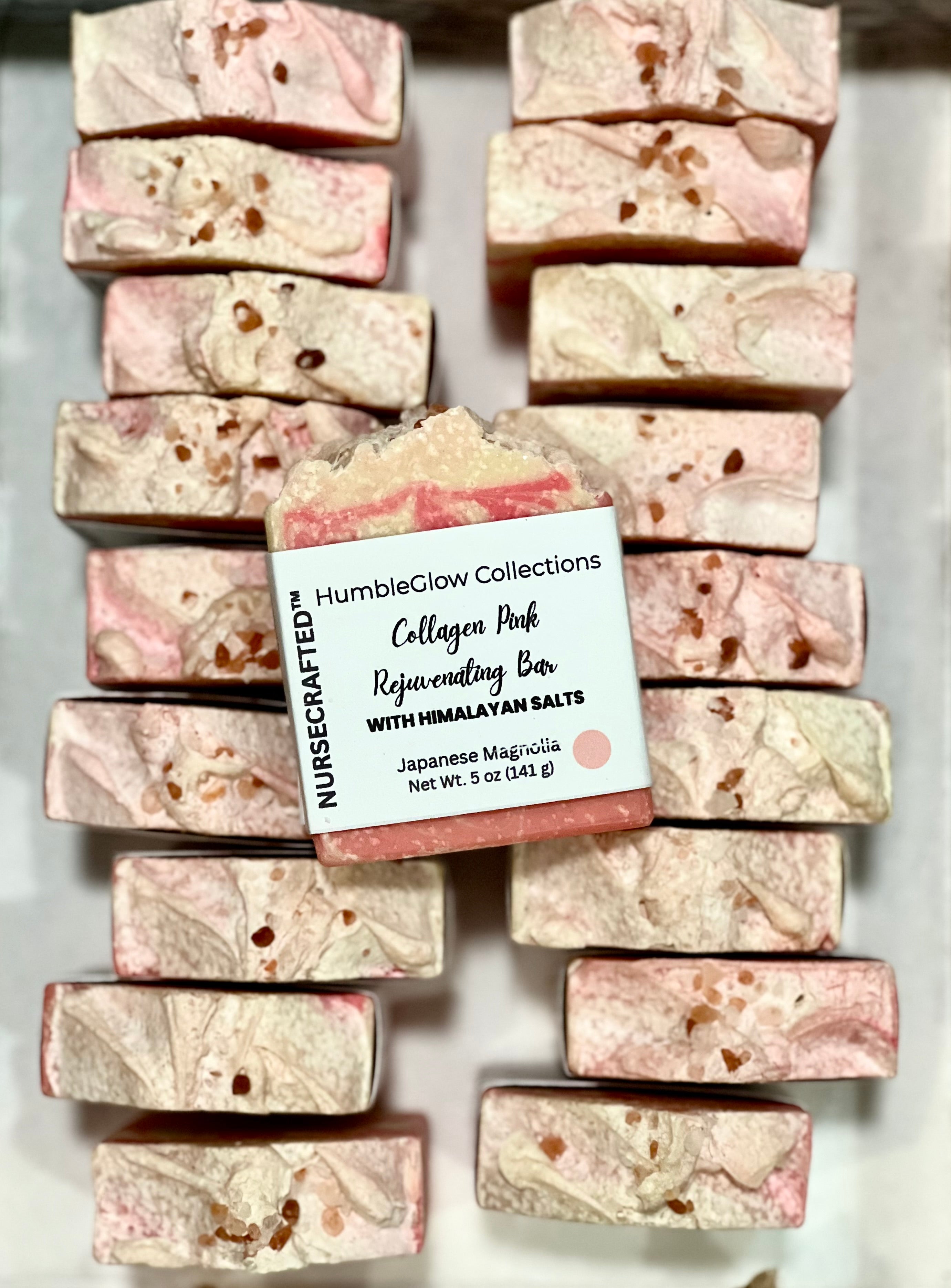 Collagen Pink Rejuvenating Bar– Collagen Hydration Soap with Rosehip ...